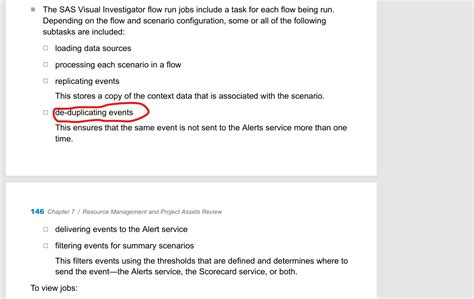 Sas Visual Investigator Scenario Flow Deduplicating Events Sas