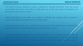 Speech Sentiment Analysis PDF Digital Audio Computer Software And Applications