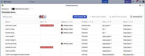 how to view all checklist items in trello atlassian community