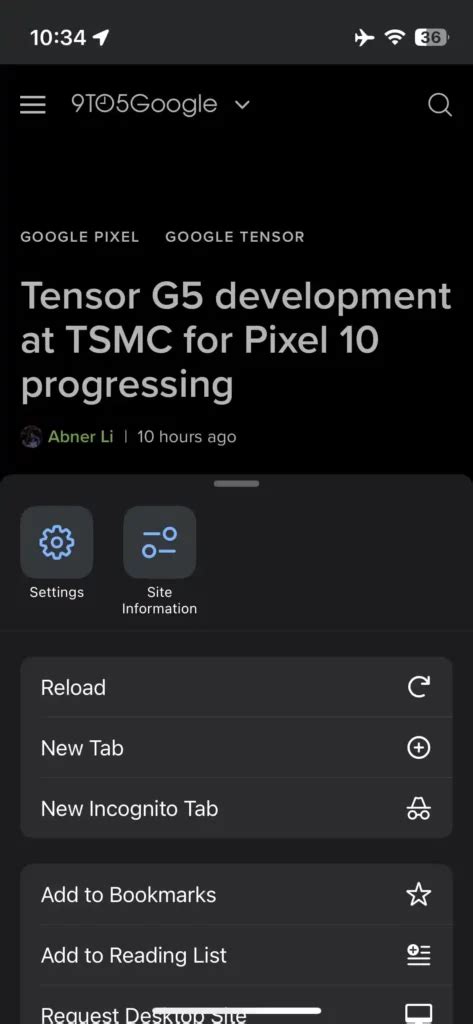 Iphone 版 Chrome 現在讓你自訂選單列、carousel