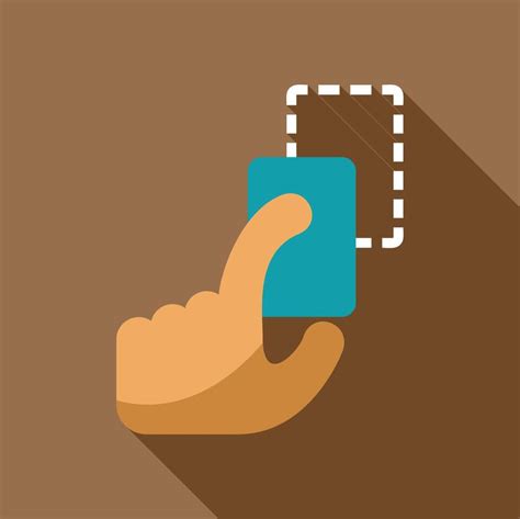 Hand Tapping Dragging And Moving A Rectangular Shape With Index