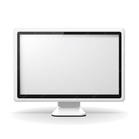Premium Photo Computer Monitor Icon Flat Vector Illustration Isolated