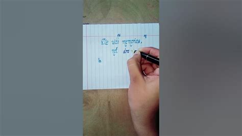 Die Handwriting Short Video Youtube Short Ytshort Motivation