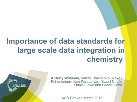 pdf importance of data standards for large scale data integration in