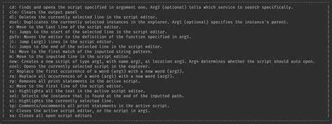 Commandline Custom Roblox Command Bar Commands Community Resources Developer Forum Roblox
