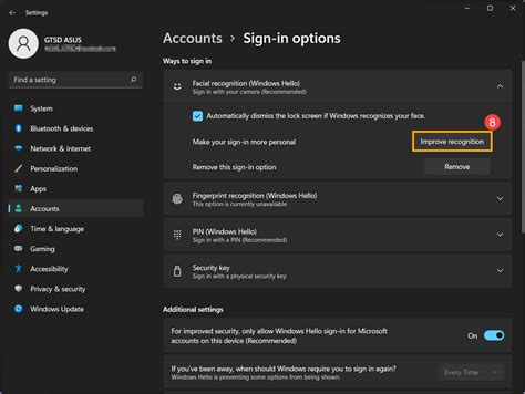 [windows 11 10] Windows Hello Biometrics Facial Asus Zentalk 407646