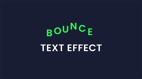 Bounce Effect Css Text Effect Youtube