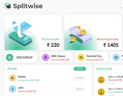 Splitwise Application Projects Photos Videos Logos Illustrations