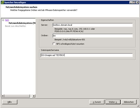 Windows Systeme Als VMware NFS DataStores Verwenden Bents Blog