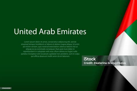 아랍 에미리트 국기는 C와 함께 배경에 고립되어 있습니다 국가 관광명소에 대한 스톡 벡터 아트 및 기타 이미지 국가 관광명소 그림 이야기 기 Istock