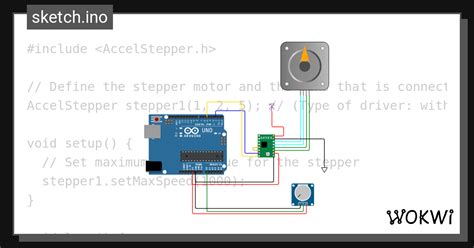 A Bipolarsteppermotor Accelstepper Potenziometer Wokwi ESP STM Arduino Simulator