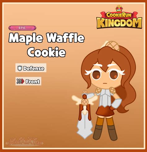 Crk Oc Maple Waffle Cookie By Xxnoemiteaxx On Deviantart