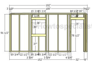 Side Wall With Window Frame Howtospecialist How To Build Step By