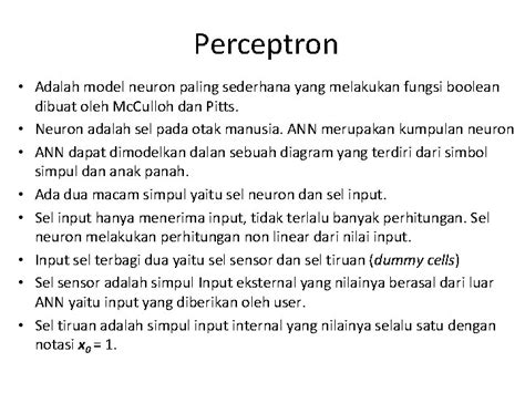 Artificial Neural Network Jaringan Syaraf Tiruan Tipe Ann