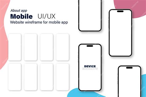 Premium Vector Mobile Ui Ux Mockup Application Interface Smartphone