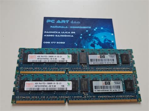 Hynix 8gb 2x4gb Ddr3 Pc3 10600r 1333 Mhz Ecc Server Račun R1