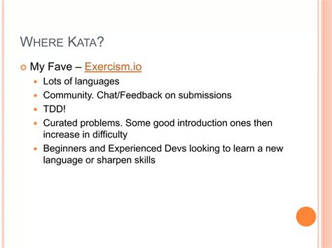 Code Kata PPT