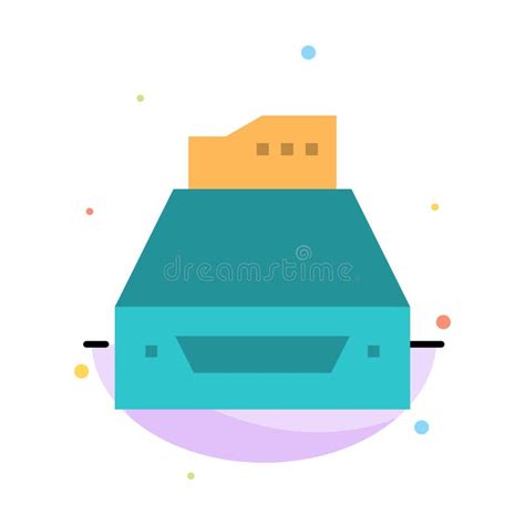 Files Accounting Accounts Data Database Inbox Storage Abstract Flat Color Icon Template