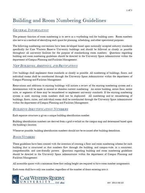 Numbering Guidelines Pdf Elevator Basement