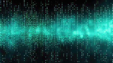 premium photo background binary code is in mint color