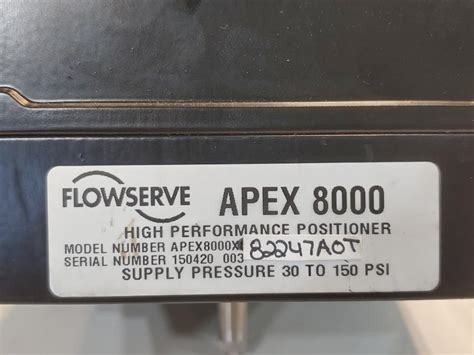 Flowserve Apex 8000 Positioner Nt3000 Transducer W Gear Manual Override