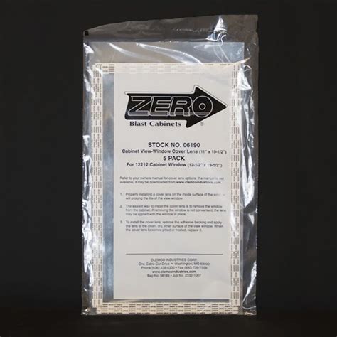 Clemco Cab Window Film Pack Of 5 Nt Ruddock Company Abrasives