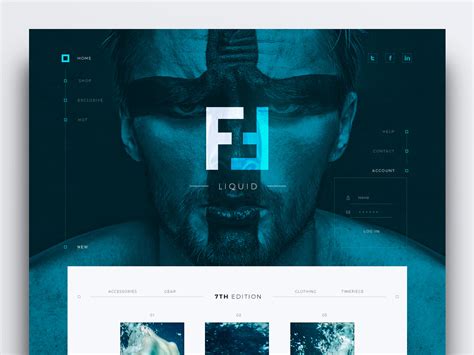 Web Design Liquid Theme By Daniel Tan On Dribbble