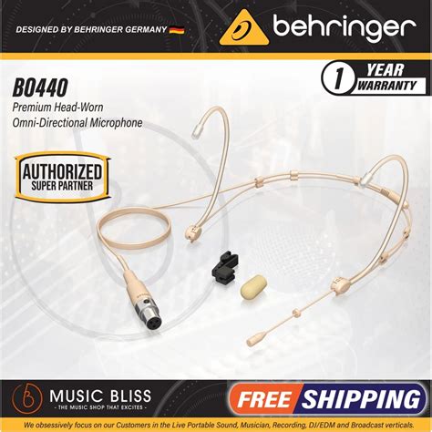 Behringer Bo440 Headworn Omnidirectional Microphone Tan Total Music
