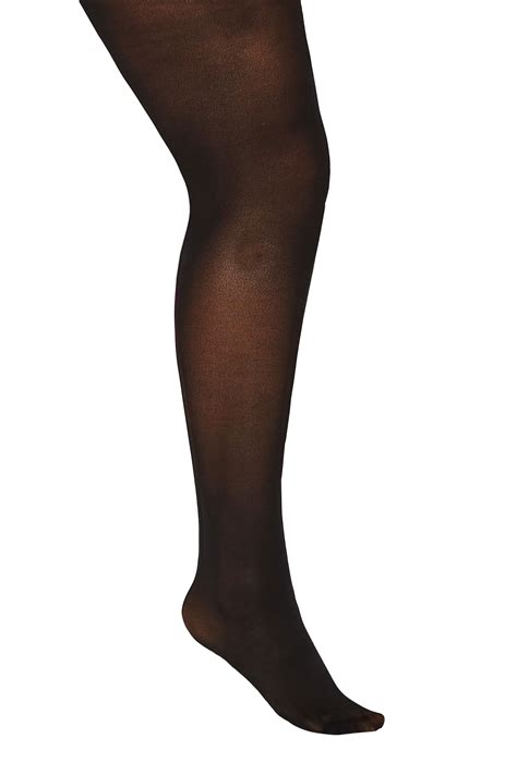 Plus Size Yours For Good Black Denier Tights Yours Clothing