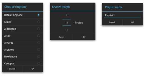Android Design 对话框