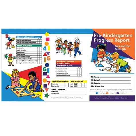4 And 5 Year Olds Pre Kindergarten Progress Report Pack Of 10 Teacher