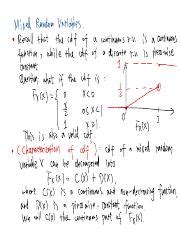 Understanding Mixed Random Variables Functions CDFs And Course Hero