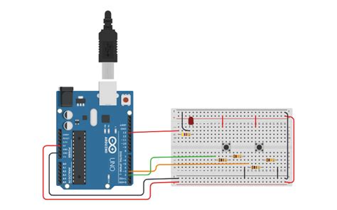 Circuit Design Acionamento Por 2 Chaves Tinkercad