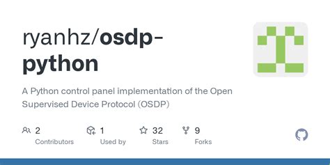 GitHub Ryanhz Osdp Python A Python Control Panel Implementation Of The Open Supervised Device