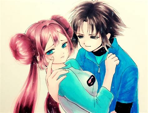 Rosa And Nate Pokemon And More Drawn By Minapo Danbooru