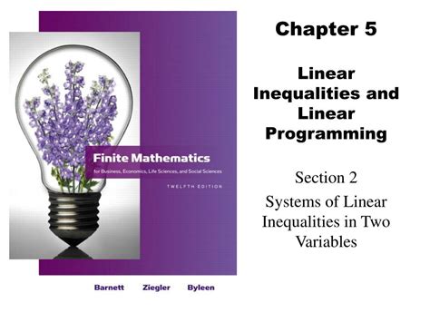 Ppt Chapter 5 Linear Inequalities And Linear Programming Powerpoint