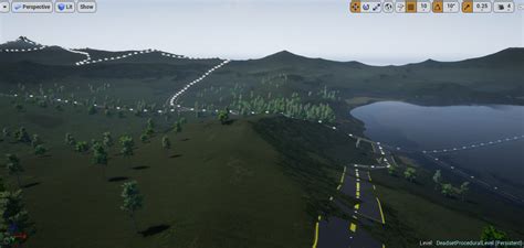 Draping Algorithm For Procedural Road Generation C Epic Developer