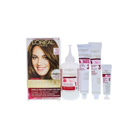 Loreal Paris Excellence Creme Triple Protection Hair Color [6g] Light