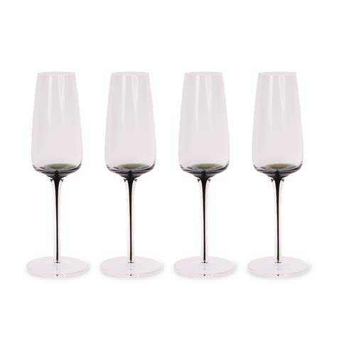 Smoke Stem Champagne Glasses Hotel Collection
