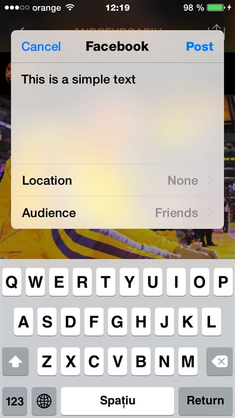 Facebook Uiactivityviewcontroller Share Only Text Stack Overflow
