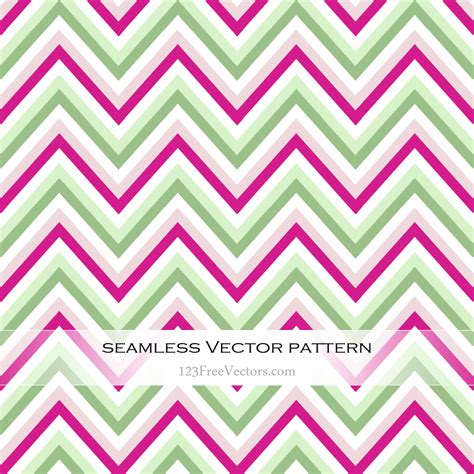 Pink And Green Chevron Pattern Vector Download Free Vector Art Free