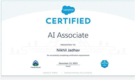 Salesforce Aiassociate Salesforcedeveloper Salesforcecommunity Nikhil Jadhav