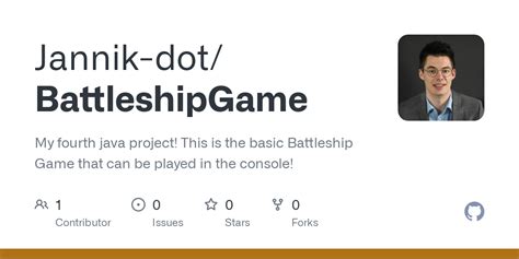 github jannik dot battleshipgame my fourth java project this is the