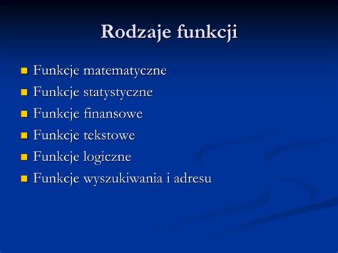 PPT Funkcje W MS Excel PowerPoint Presentation Free Download ID 4563044