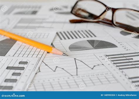 Business Analytics Graphs And Charts A Schematic Drawing On Paper
