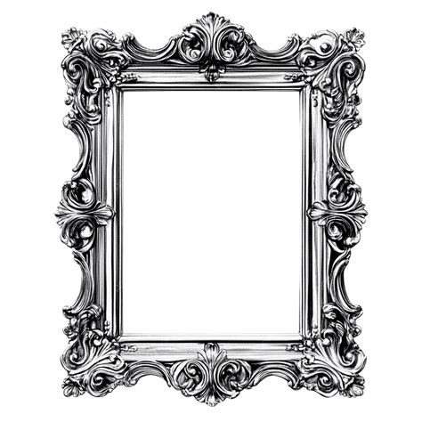 Elegant Vintage Silver Frame Vintage Silver Ornate Picture