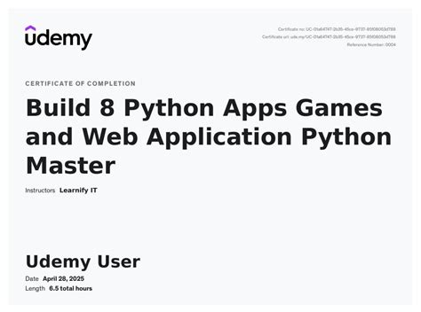 Udemy Course Completion Certificate Dishant Raut