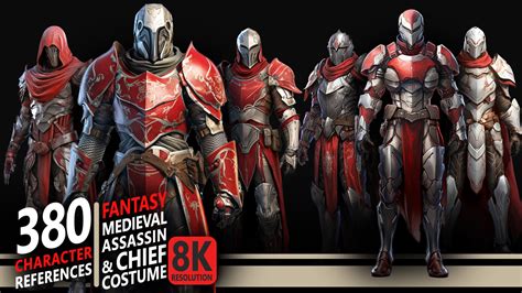 Artstation 380 Fantasy Medieval Assassin And Chief Costume Character