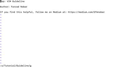 Vim Tutorial Edit Text Like A Pro Towards Data Science