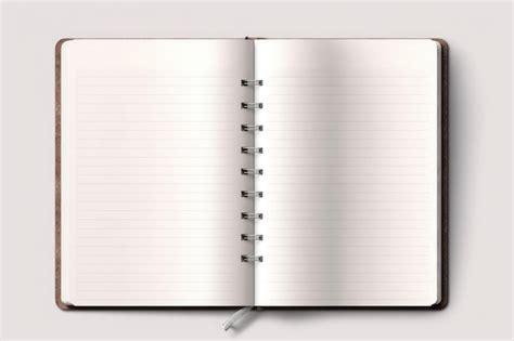 Premium Ai Image Blank Open Notebook Isolated Premium Ai Image Blank Open Notebook Isolated